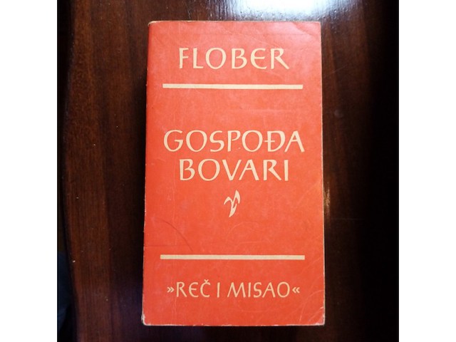 Reč i misao / GOSPOĐA BOVARI, Flober