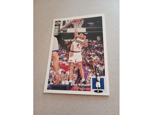 Kartica nba upper deck 1994/95 brian williams 308