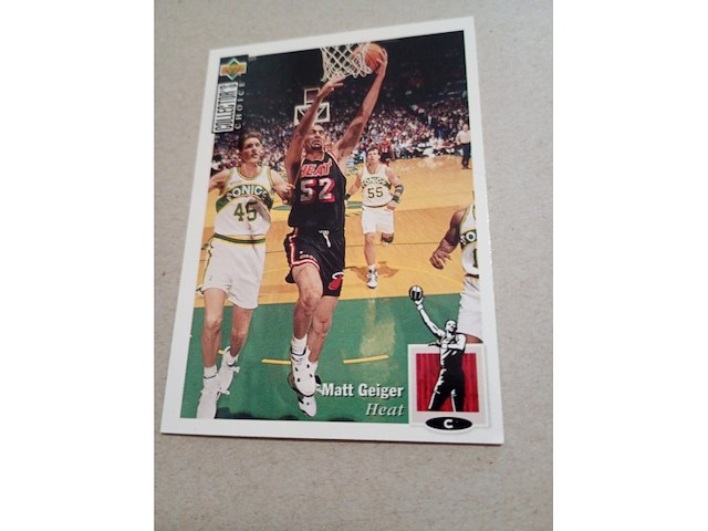 Kartica nba upper deck1994/95 matt geiger 252