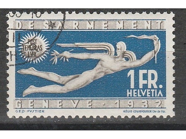 Switzerland, Švajcarska-1932-Disarmament conference-CTO