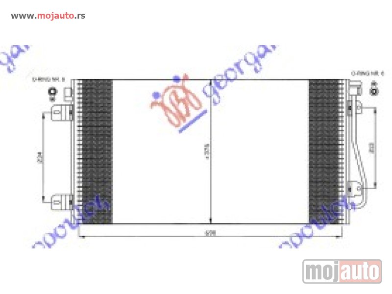 HLADNJAK KLIME DIZEL (692x380) 2001-2003 Opel movano 98-09 -dostupno