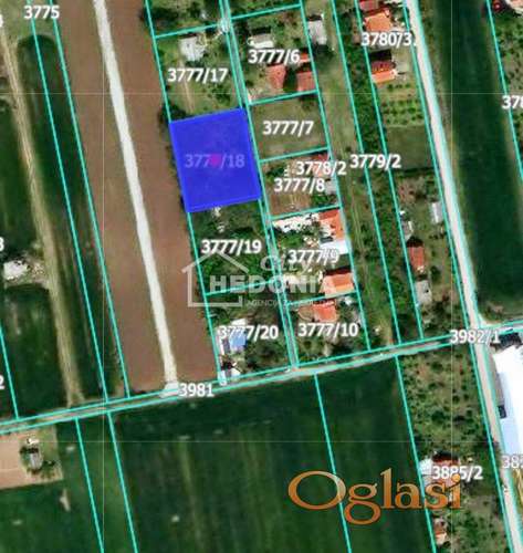 Surčin, plac 15 ari, uknjižen ID#9557