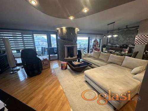 Izdavanje penthouse sa kaminom Vracar,garaza