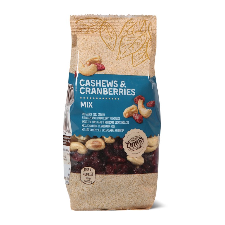 Orah indijski brusnica mix Emma 200g