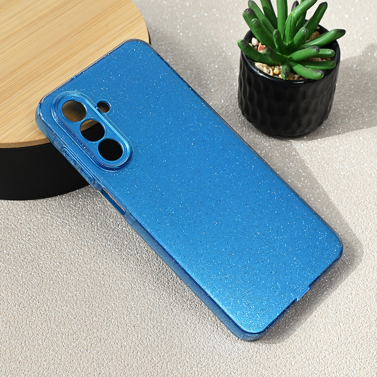 Zastitna maska (futrola) Sparkle Dust - Samsung A266 Galaxy A26 5G svetlo plava