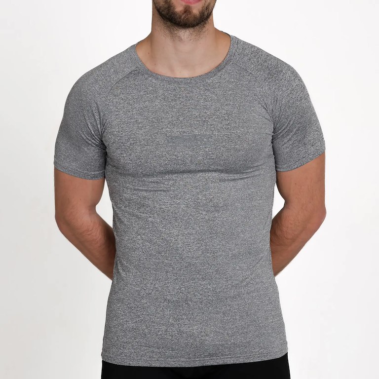 COMPRESS Majica kratkih rukava Seamless, Siva