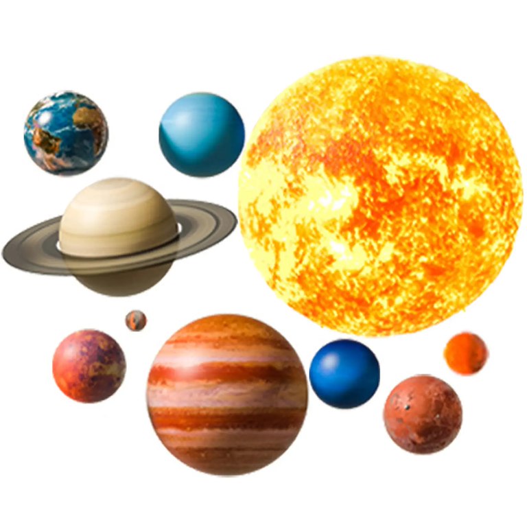 SIPO Nalepnice za zid za dečiju sobu, Planete