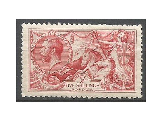 Velika Britanija,Kralj Džordž V 5 Sh 1918.,čisto