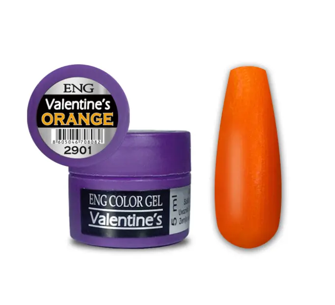 ENG Gel za nokte Valentine`s orange, 5 ml