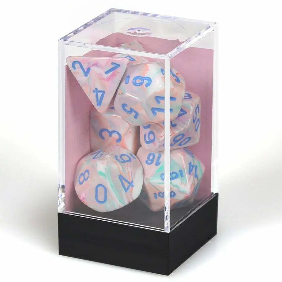 CHESSEX Kockice Festive Pop Art & Blue 7/1