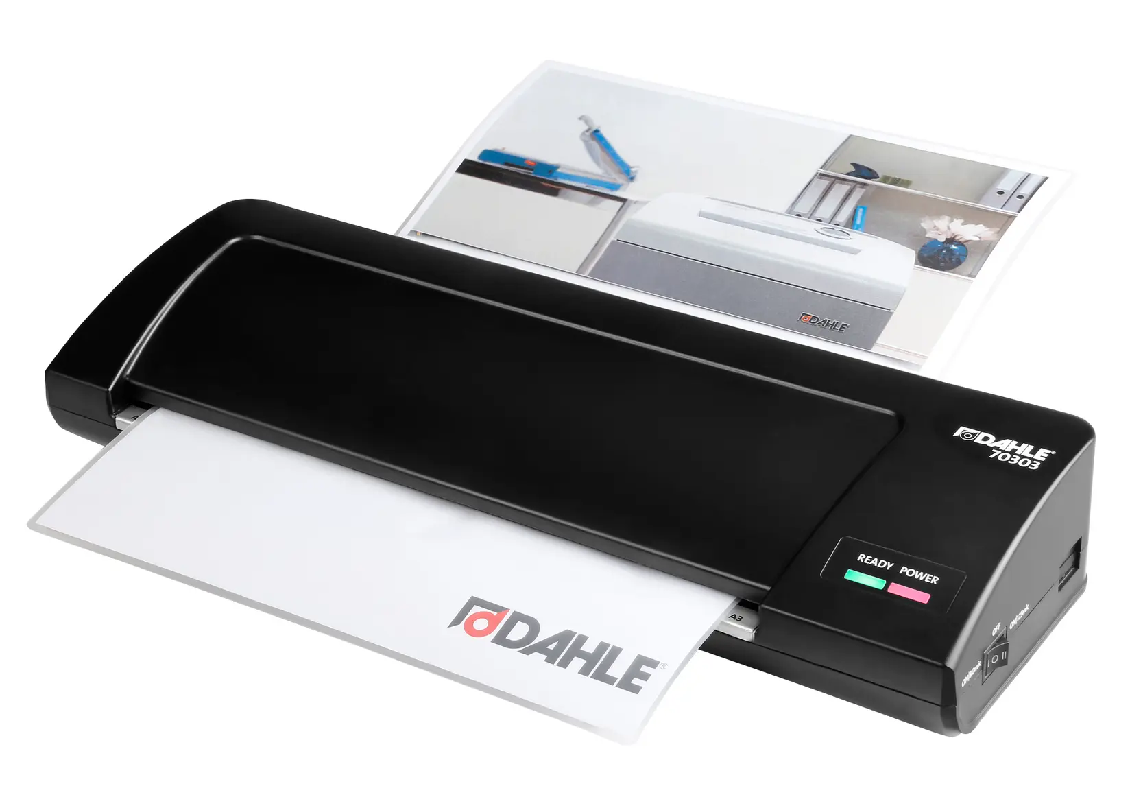 DAHLE Aparat za plastifikaciju A3 70303, Sa 4 valjka, Crni