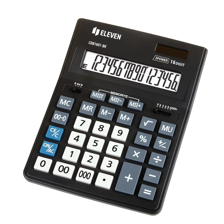 ELEVEN Stoni poslovni kalkulator CDB-1601-BK, 16 cifara, Crni