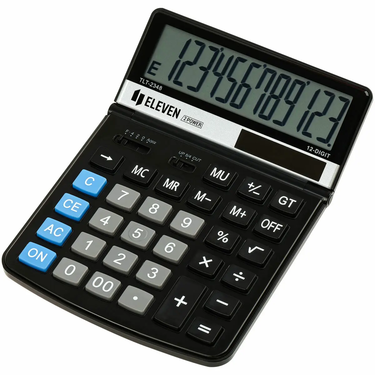 ELEVEN Stoni poslovni kalkulator TLT-2348, 12 cifara, Crni