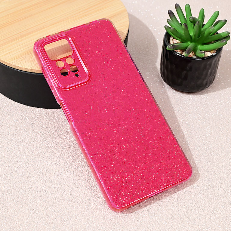 Zastitna maska (futrola) Sparkle Dust - Xiaomi Xiaomi Redmi 11 Pro 4G/5G/Note 12 Pro 4G tamno pink