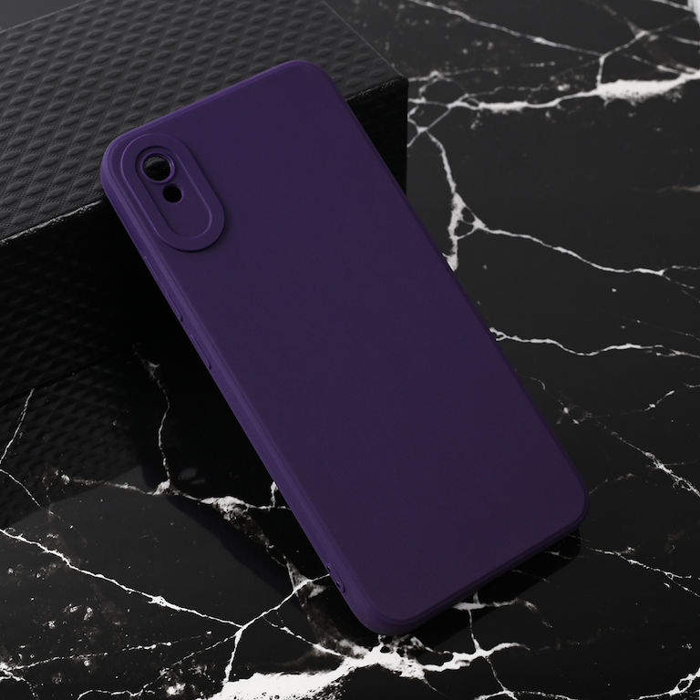 Zastitna maska (futrola) Teracell Giulietta - Xiaomi Redmi 9A mat tamno ljubicasta