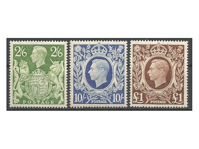 Velika Britanija,Kralj Džordž VI 1942/8.,čisto
