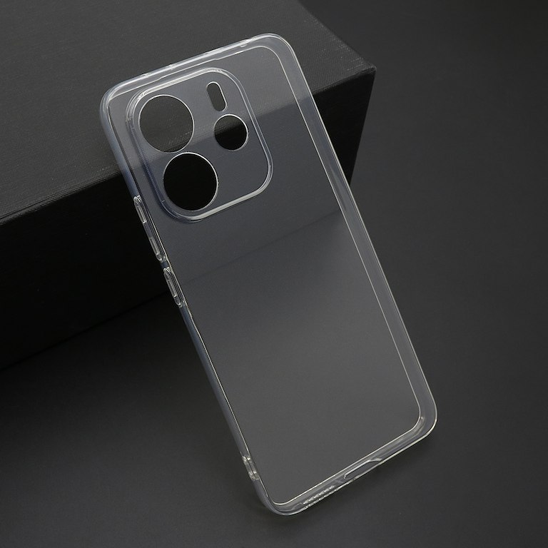 Zastitna ultra tanka (skin) maska / futrola PROTECT - Xiaomi Redmi Note 14 4G (Global) providna (bela) (MS)