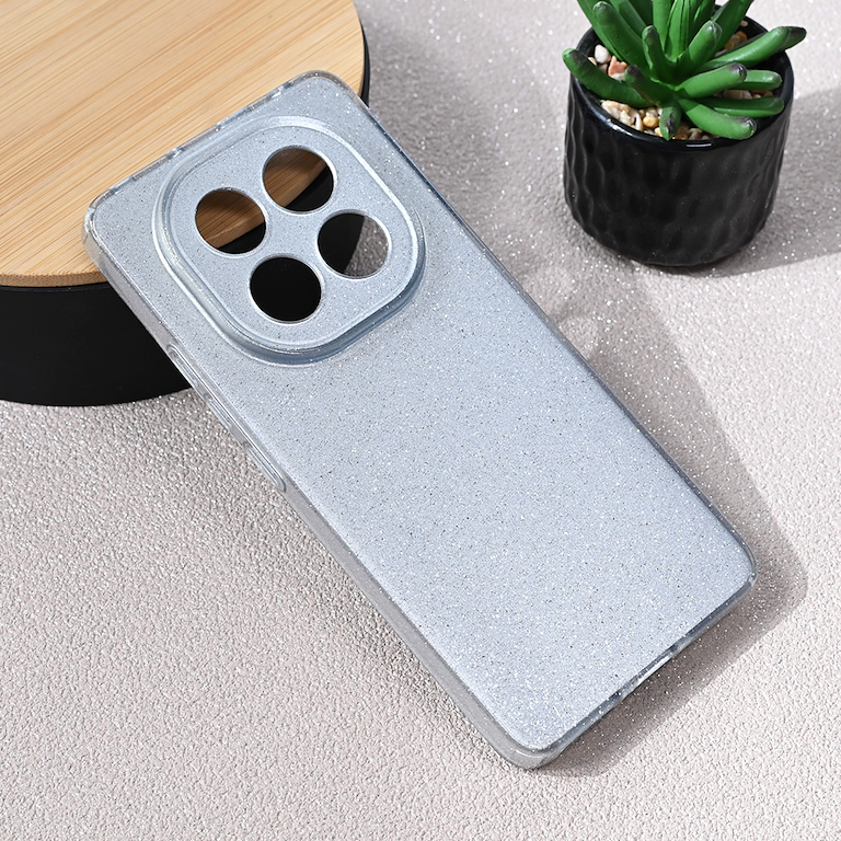 Zastitna maska (futrola) Sparkle Dust - Xiaomi Redmi Note 14 Pro 4G/5G/Pro Plus srebrna