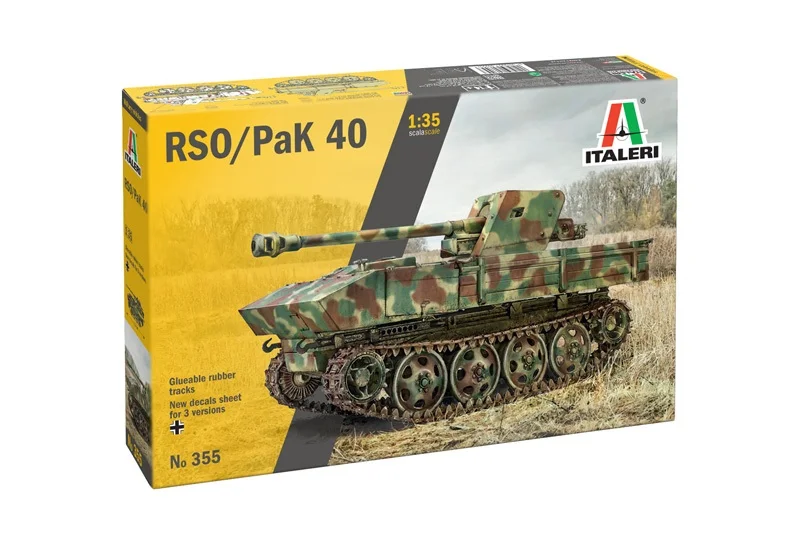 ITALERI 1/35 RSO with PAK 40 German S.P. Anti Tank Gun