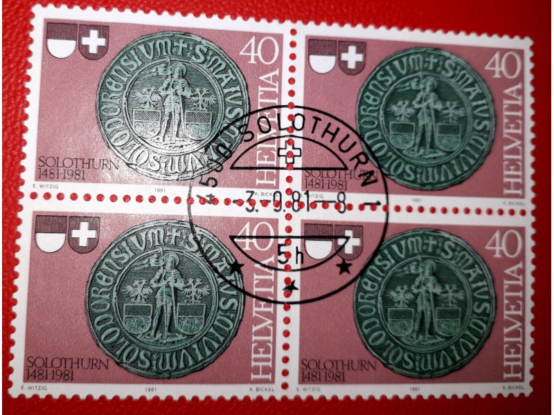 Helvetia 1981 četverac