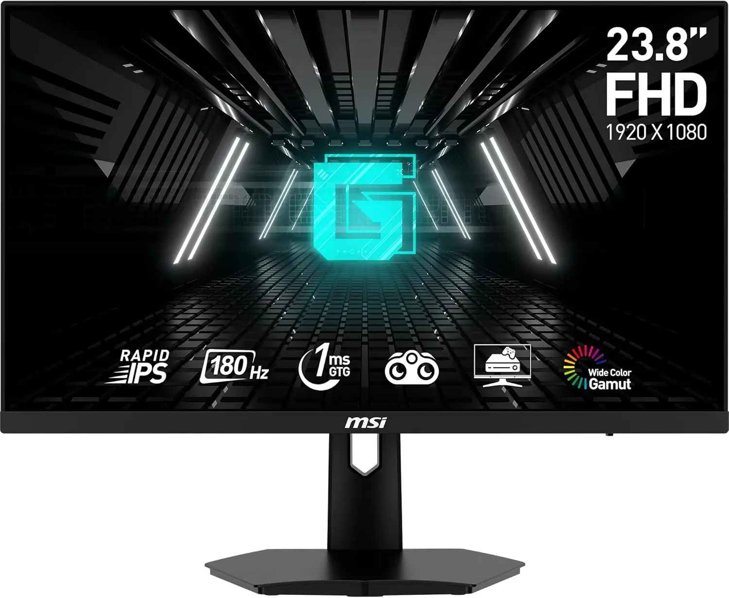 MSI gaming monitor G244F E2 1920x1080 FHD, RAPID IPS, 180Hz 1MS 2xHDMI/DP