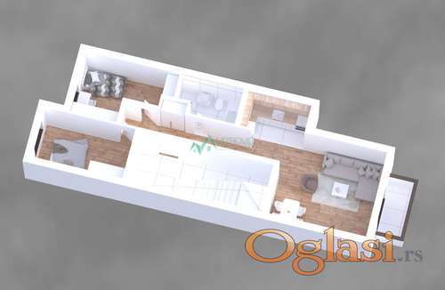 Novi Sad, Telep - Dvoiposoban stan 63 m2