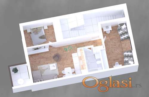Novi Sad, Telep - Dvoiposoban stan 64 m2