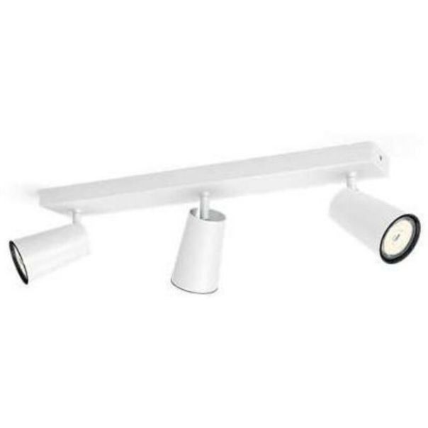 PHILIPS Spot lampa Paisley bela sa 3x5,5W GU10