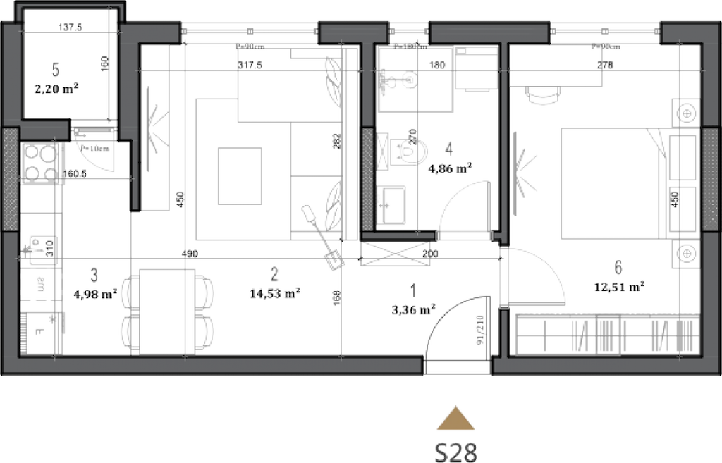 NOVI SAD - TELEP - 41. 00 m2