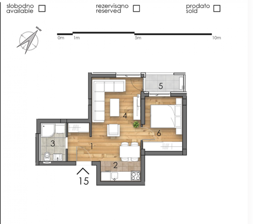 NOVI SAD - TELEP - 40. 48 m2