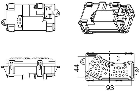 Regulator, ventilator kabine/unutrašnjeg prostora MAHLE ABR 5 000S