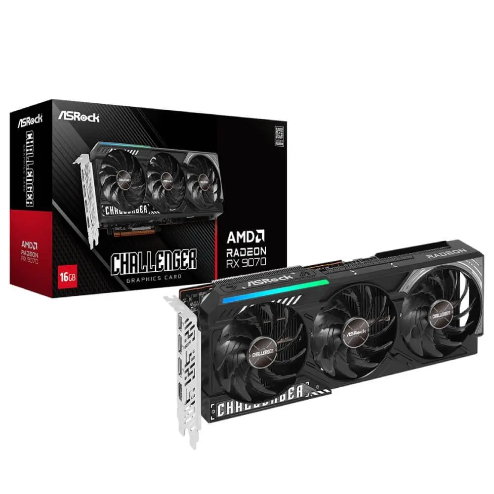 ASROCK AMD Radeon RX 9070 Challenger 16GB
