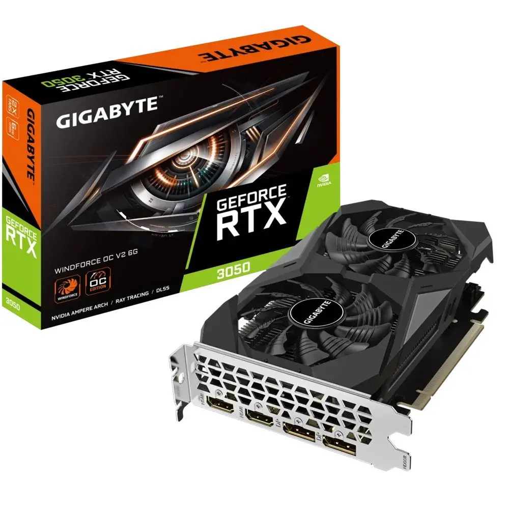 GIGABYTE GeForce RTX 3050 WINDFORCE OC V2 6GB