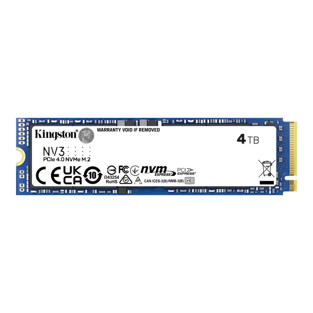 KINGSTON NV3 4TB M.2 2280 PCIe 4.0 NVMe SNV3S/4000G SSD