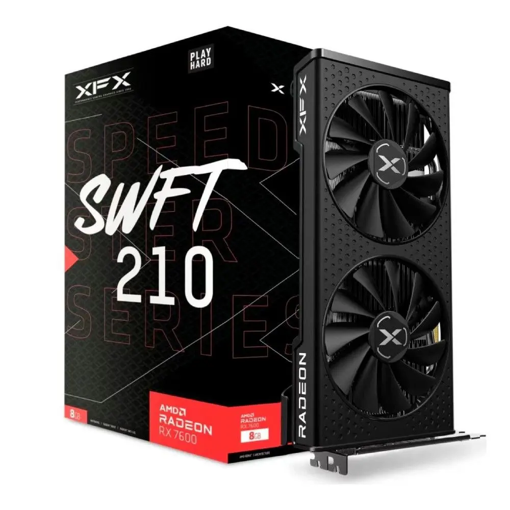 XFX Speedster SWFT 210 AMD Radeon RX 7600 Core Edition 8GB