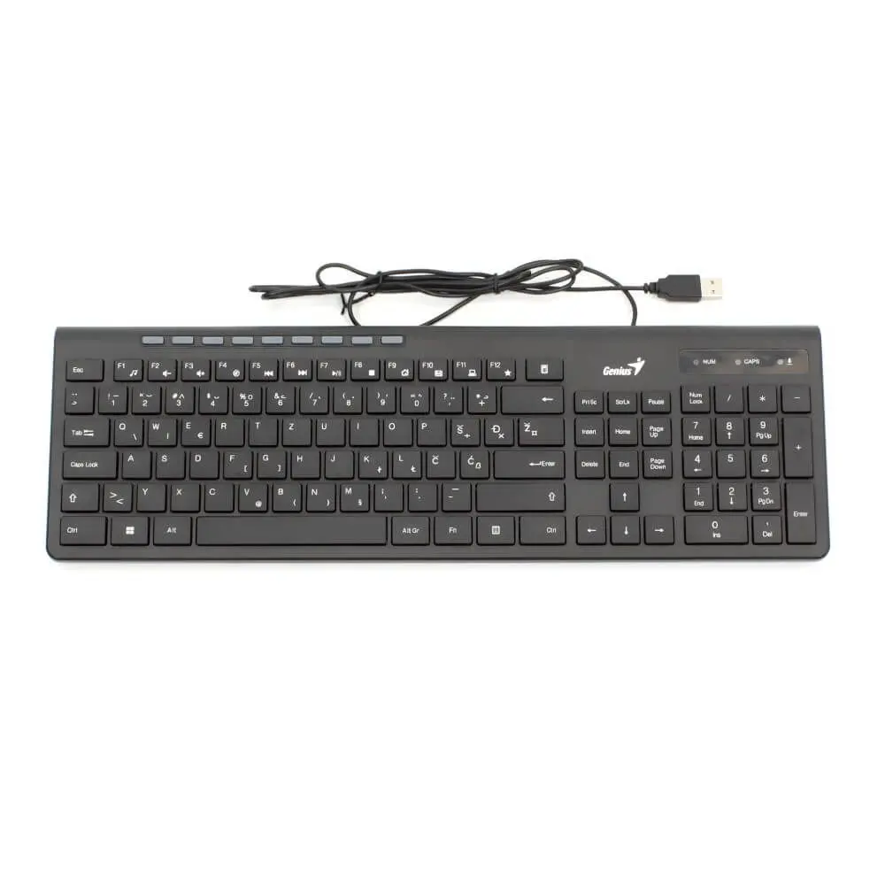 GENIUS SlimStar 230 II YU-SRB Black Tastatura