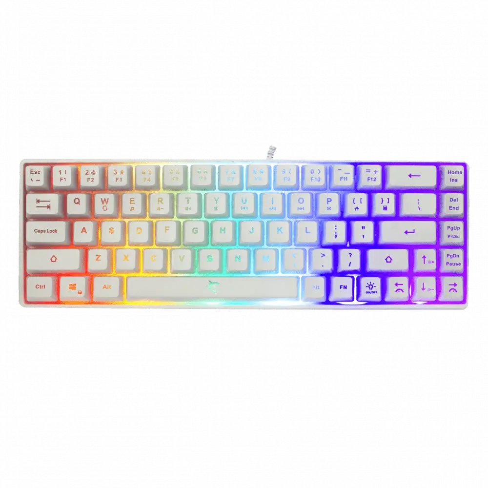 WHITE SHARK Ronin White GK 2201 US - Žična gejmerska tastatura