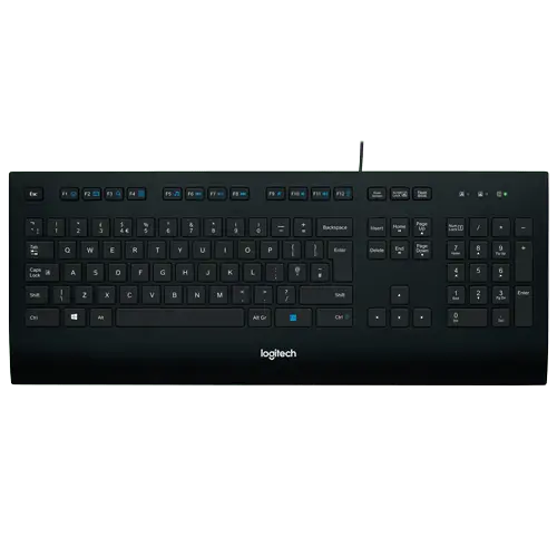 LOGITECH CORDED K280e US 920-005217 Crna Žična tastatura