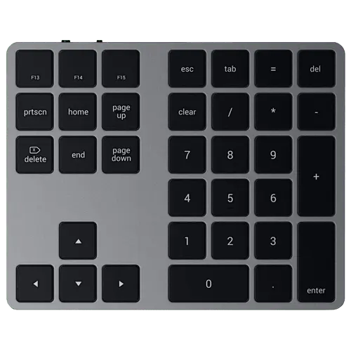 SATECHI Bežična numerička tastatura Bluetooth Extended (Siva) ST-XLABKM