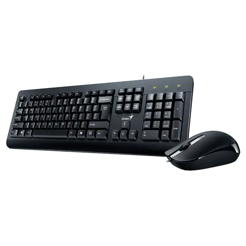 GENIUS KM-160 US Crna Žična tastatura i miš