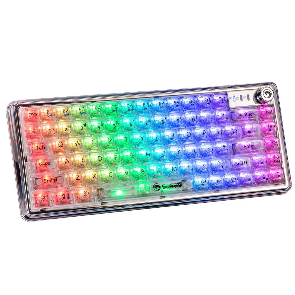 MARVO KG979G Transparentna mehanička tastatura