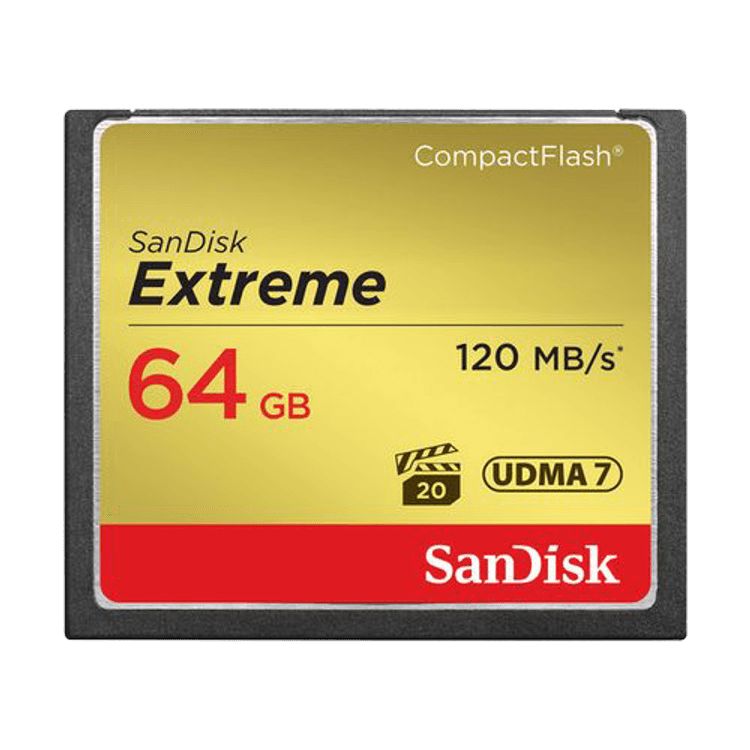 SANDISK Extreme CompactFlash 64GB 800x - SDCFXSB-064G-G46 Memorijska kartica
SANDISK Extreme CompactFlash 64GB 800x - SDCFXSB-064G-G46 Memorijska kartica