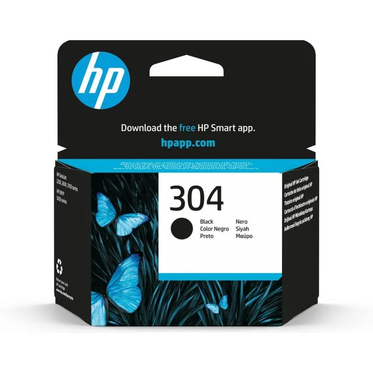 HP 304 - N9K06AE Black Kertridž
