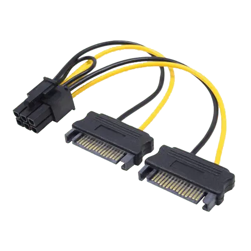LINKOM Adapter za napajanje VGA 6pina-2 x sata