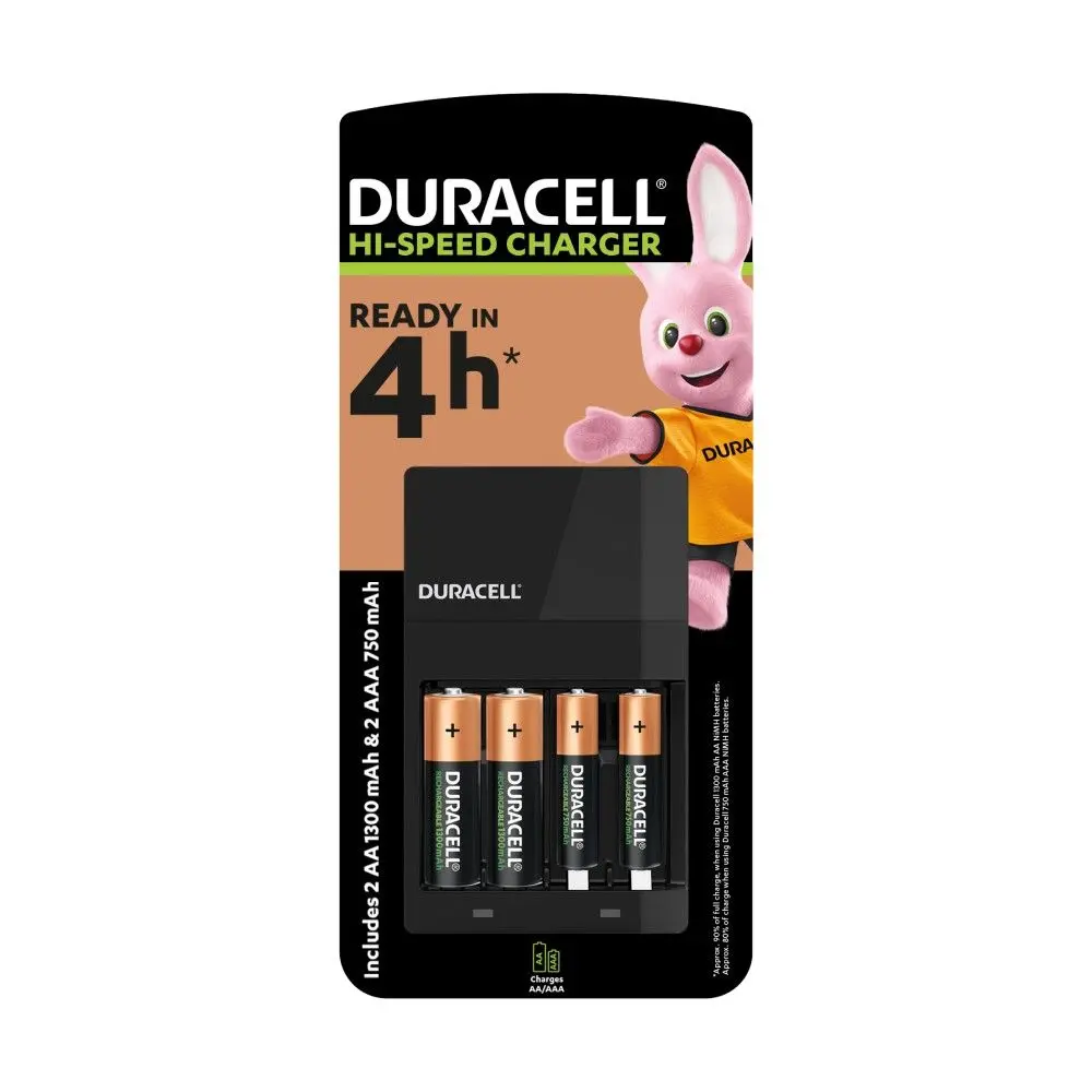 DURACELL Punjač za baterije CEF14 sa punjivim baterijama 2xAA i 2xAAA