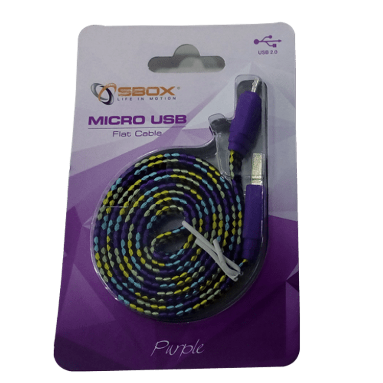 S-BOX Micro USB kabl, 1m (Ljubičasti) - 899