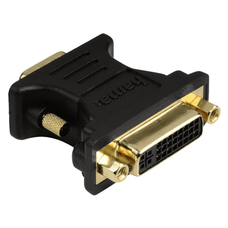 HAMA adapter-konverter VGA na DVI (m/ž) (Crni) pozlaćeni - 45074