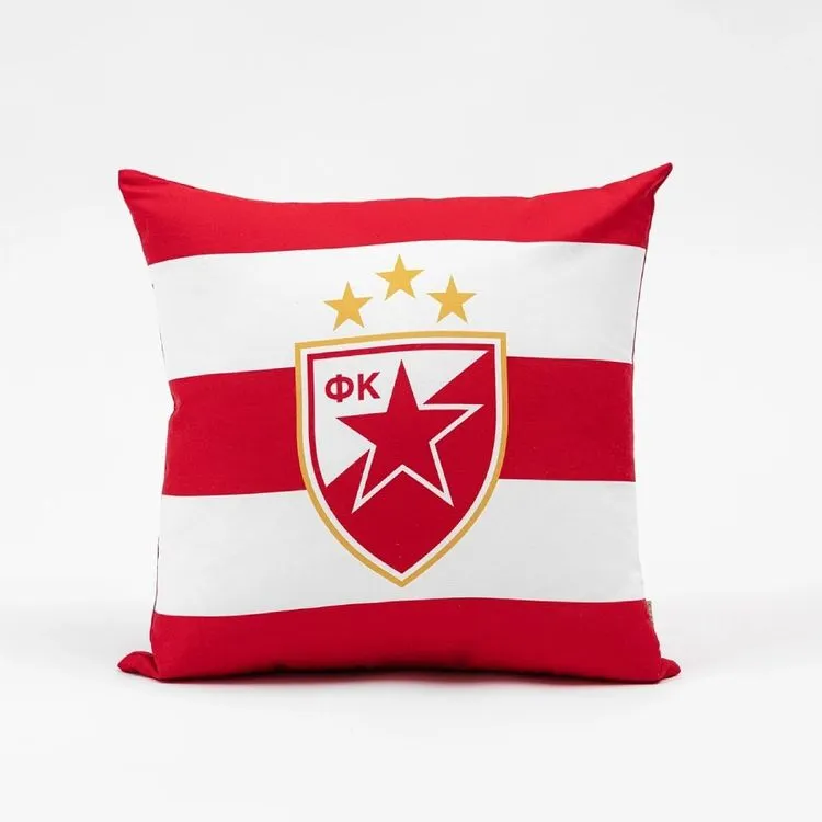 STEFAN Crvena Zvezda Pruge Dekorativni jastuk