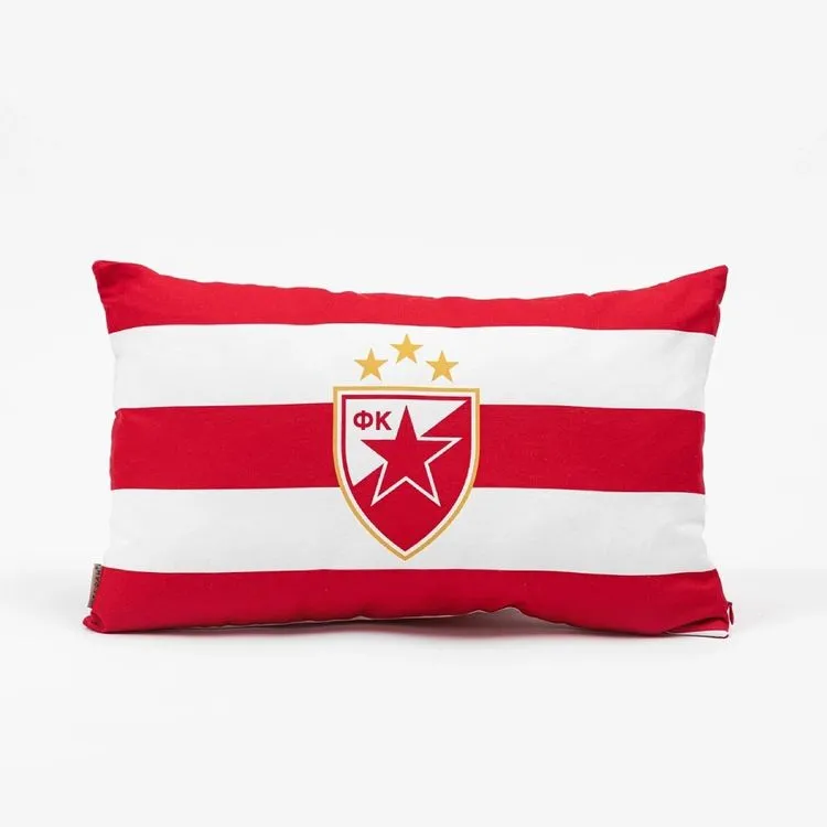 STEFAN Crvena Zvezda Pruge Dekorativni jastuk
