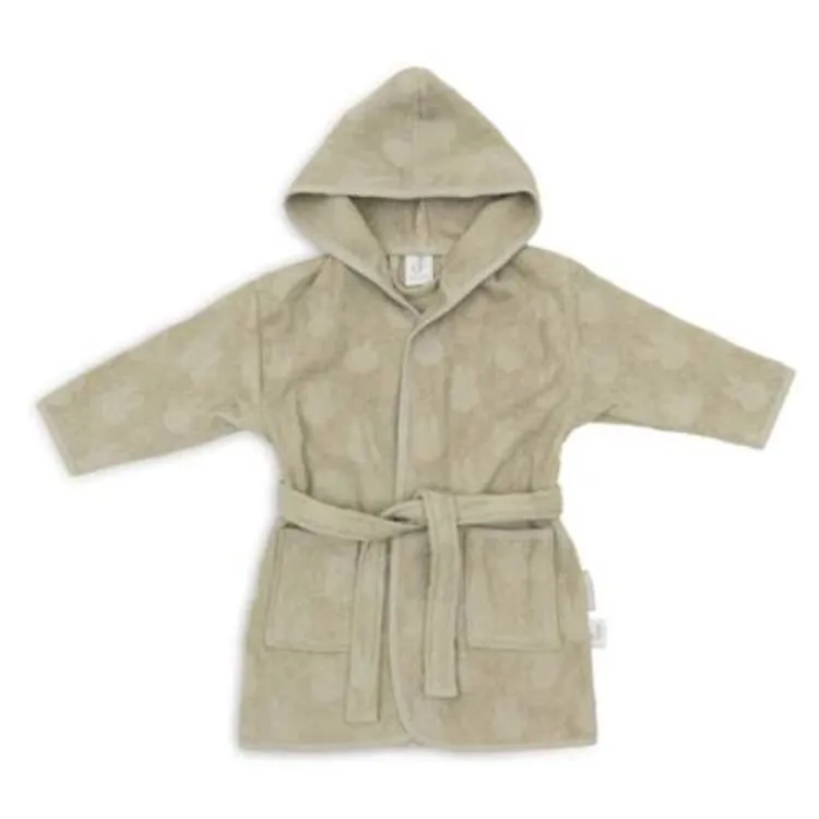 JOLLEIN Terry 3-4 Miffy Jacquard Olive Green Bademantil za decu